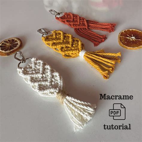 Image result for Heart Macrame Keychain Tutorial