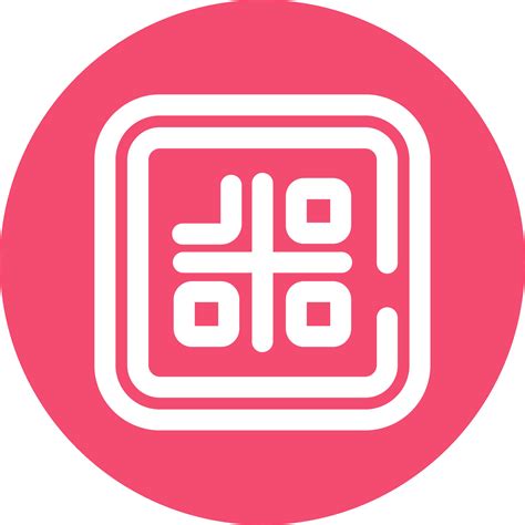 Qr code Linear Circle Multicolor Design Icon 38865029 Vector Art at ...