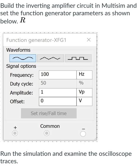 Image result for How to Connect Inverting Op Amplifier in Multisim