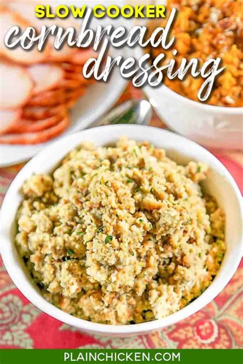 Image result for Slow Cooker Cornbread Dressing