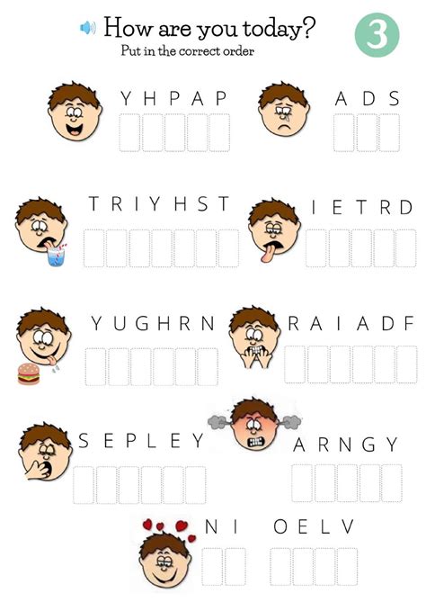 Image result for Emotions Exercises