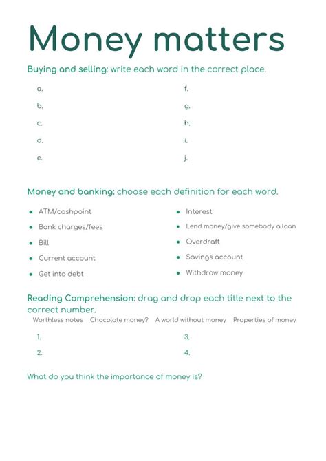 Image result for What Is Money Smart Program Worksheets
