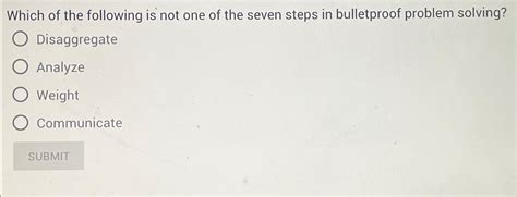 Image result for Bulletproof Problem Solving Steps