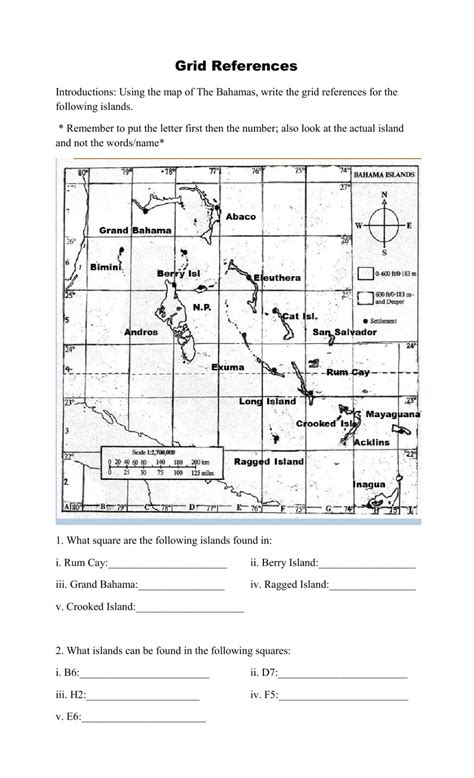 Image result for Grid Reference Worksheet.pdf