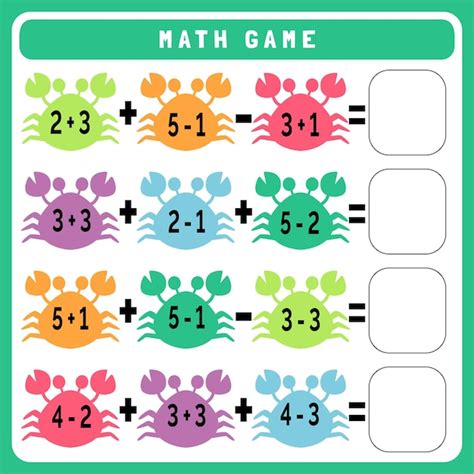 Image result for Math Games Printable Worksheets