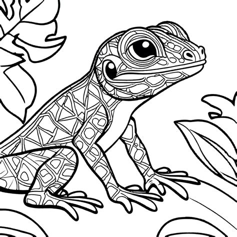 Image result for Lizard Coloring Pages