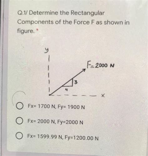 Image result for One of the Rectangular Components of a Force
