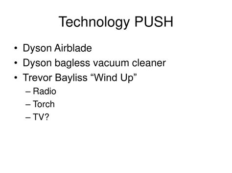 Image result for Technology Push Examples