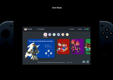 Image result for Nintendo Switch UI