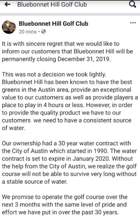 Image result for Golf Course Closing