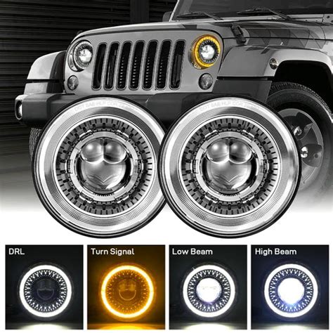 7 inch Round Headlights - Jeep Wrangler JK Headlamp Upgrade – loyolight