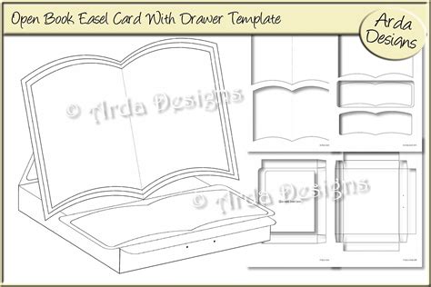 Image result for Open Book Easel Card Tutorial