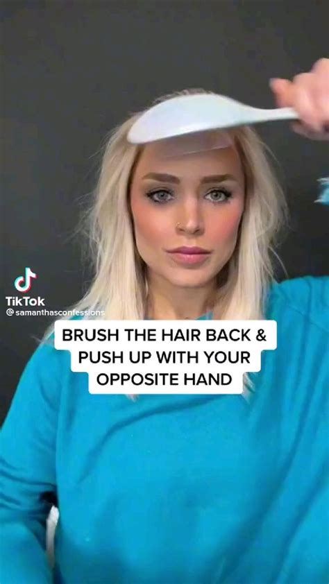 Image result for Middle Part Hair Tutorial