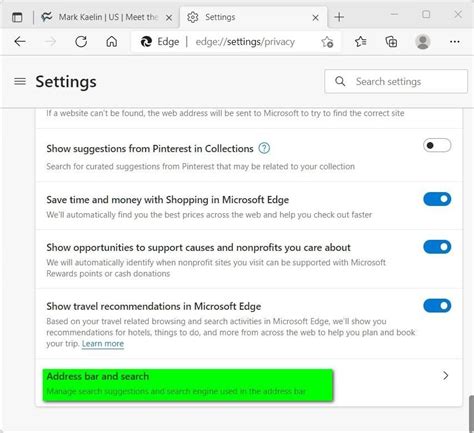 Image result for Microsoft Search Engine Setting