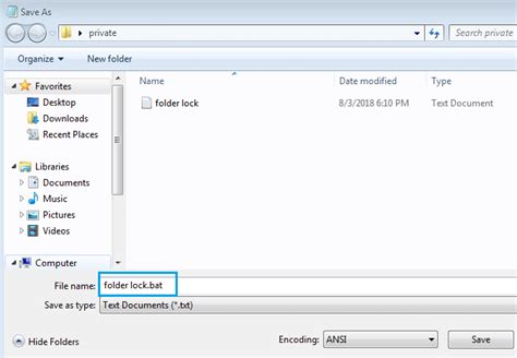 Image result for How to Protect Folder with Password Using a Batch File