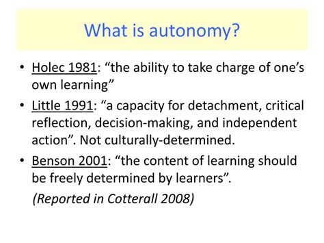 Image result for Learner Autonomy Definition
