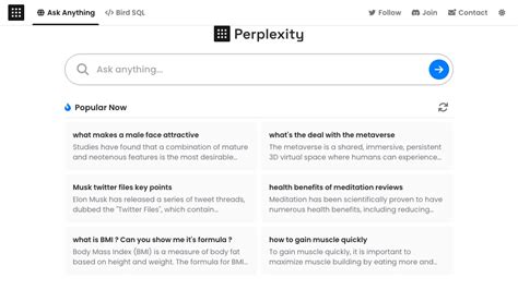 Image result for Perplexity AI Features