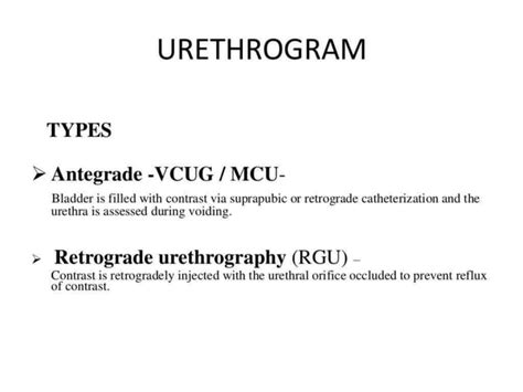 Image result for Rgu Retrograde Urethrogram