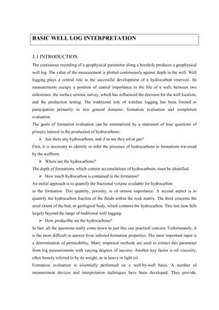 Image result for Basic Well Log Interpretation