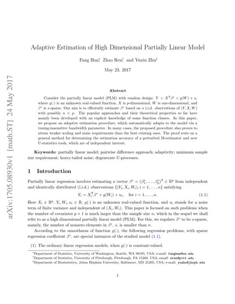 Image result for Additive Partially Linear Model