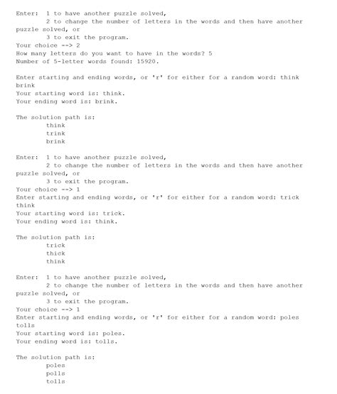 Image result for Word Ladder C