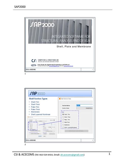 Image result for SAP2000 Shell Element
