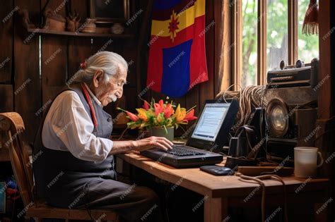 Image result for Old Man Using Computer