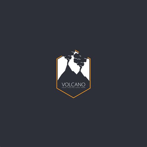 volcano logo vector 33047050 Vector Art at Vecteezy