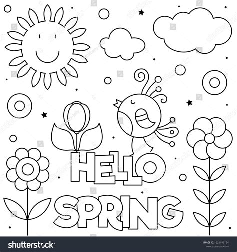Image result for Hello Spring Coloring