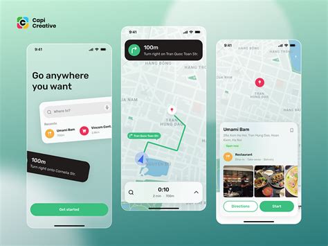 Image result for Colorful Navigation App