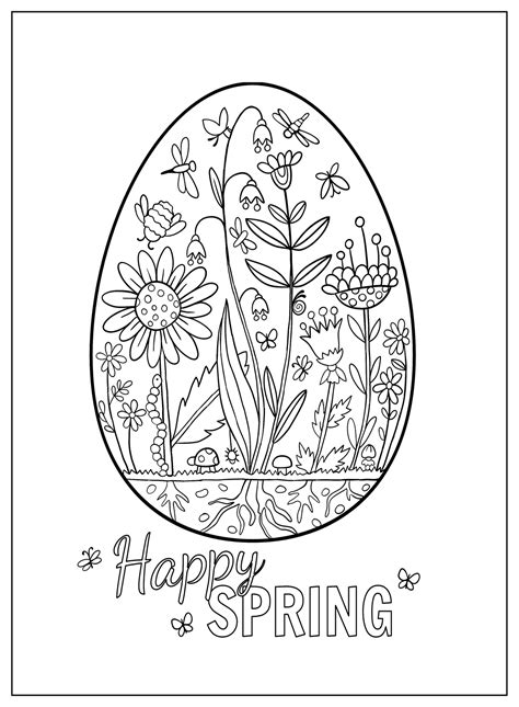 Image result for Printable Coloring Pages Spring Time