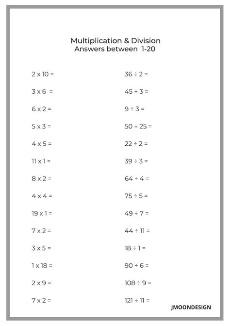 Image result for Multiple and Divide Worksheet