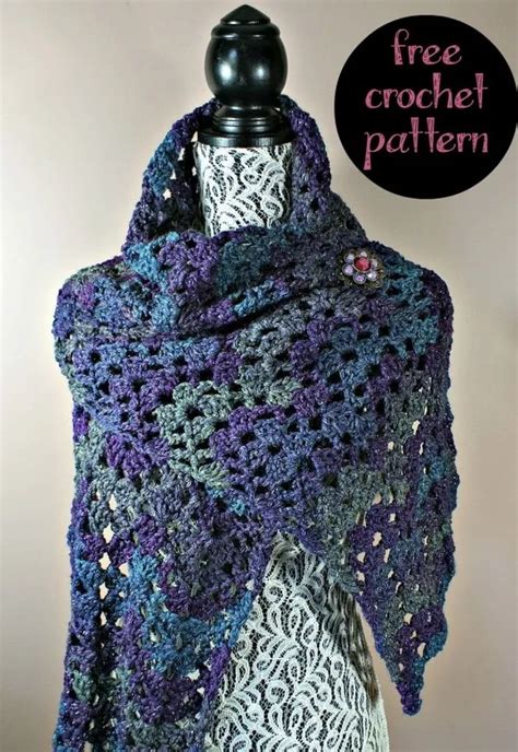 Image result for Rectangle Shawl Crochet Pattern