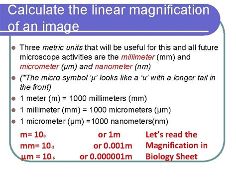 Image result for Unit of Magnification