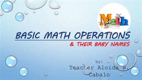 Image result for Basic Math Operations Learning Objectives