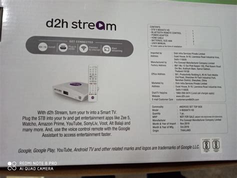 Image result for D2H Android Box