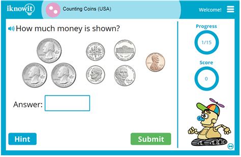 Image result for Counting Money Math Games