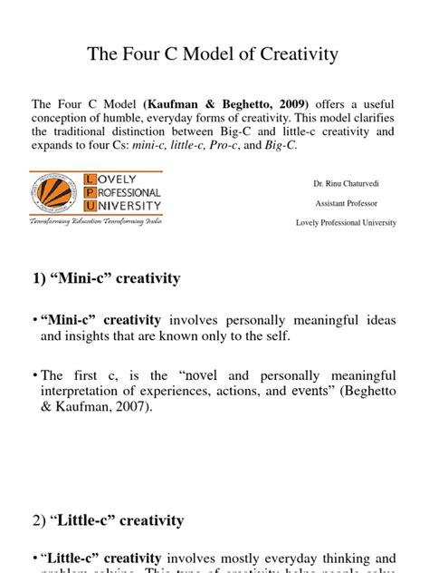 Models of Creativity | PDF | Creativity | Psychology