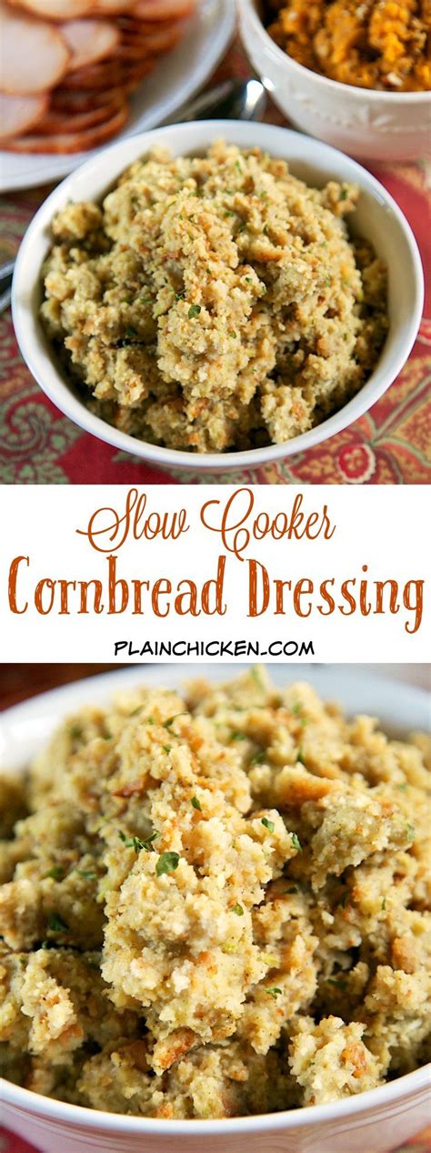 Image result for Slow Cooker Cornbread Dressing