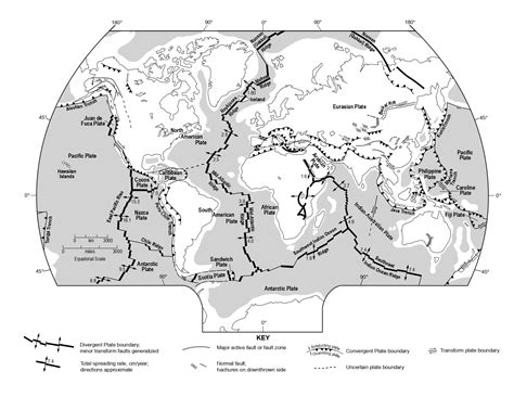 Image result for Earth Science Reference Table Tectonic Plates