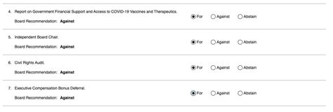 Image result for Proxy Vote Example