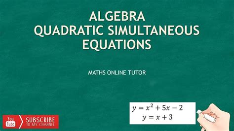 Image result for Solving Quadratics Simultaneously