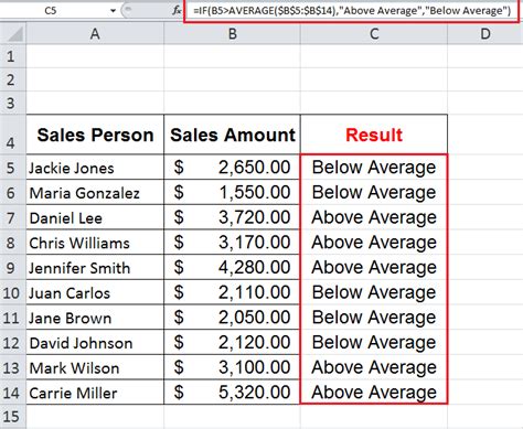 Image result for IF Function Excel with Money
