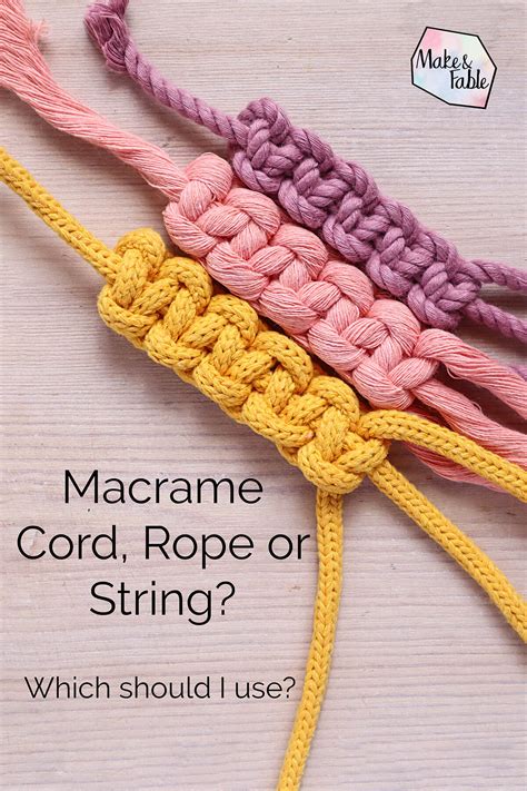 Image result for Macrame Cord Tutorial