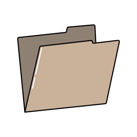 Image result for Open Brown File Folder