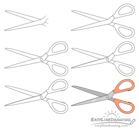 Image result for How to Draw Scissors