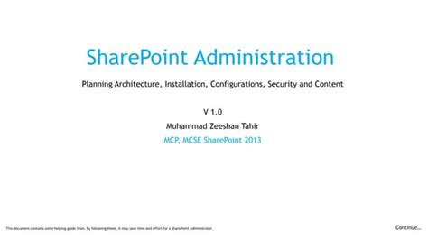 Image result for Tutorial SharePoint Administration