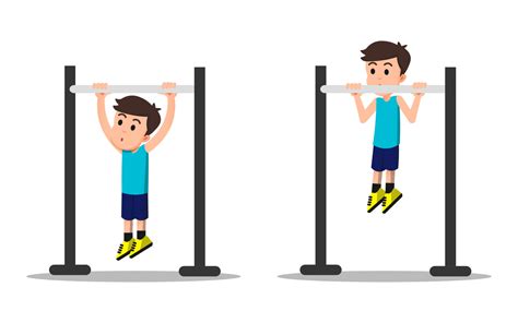 Image result for Pull-Ups Exercise Animated