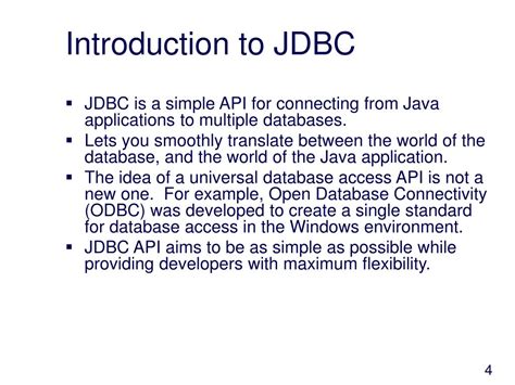 Image result for Introduction to JDBC API