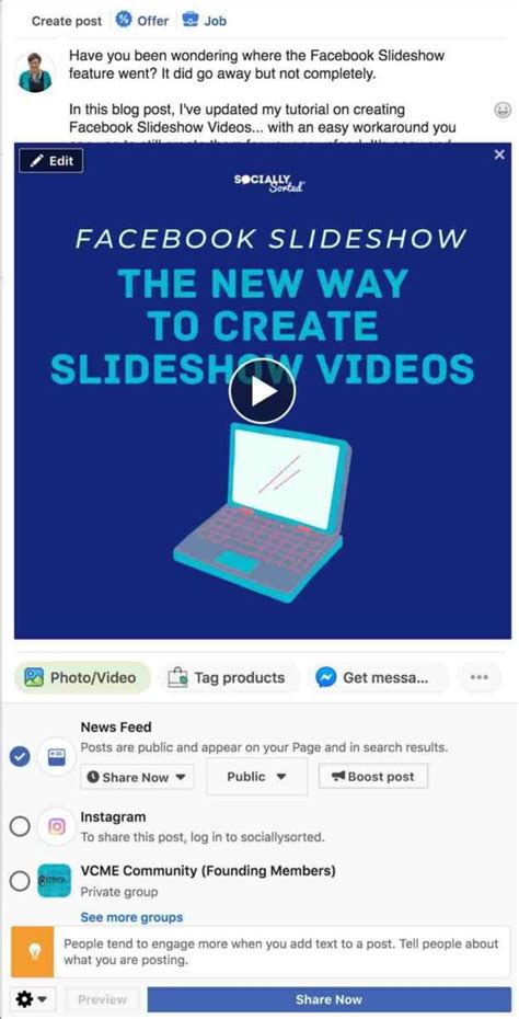 Image result for Facebook Slideshow